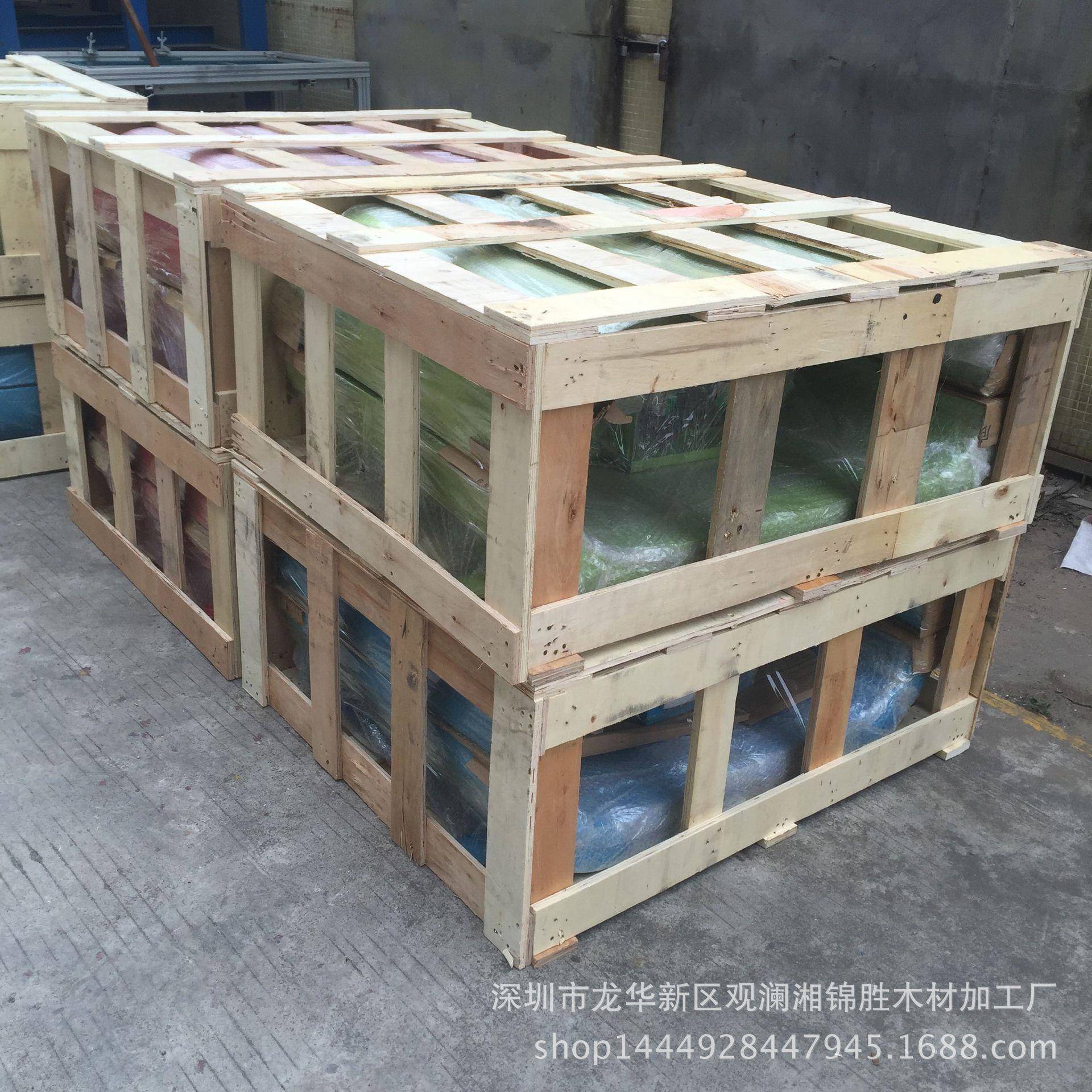 厂家直架销免熏蒸出口花木43箱检深圳包装木箱多层木箱板免木箱子