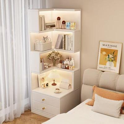 2转5书款床头柜柜墙角三角柜角55113书架落地客厅约置简物架一体