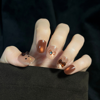 2026新款卡通小猫穿戴甲