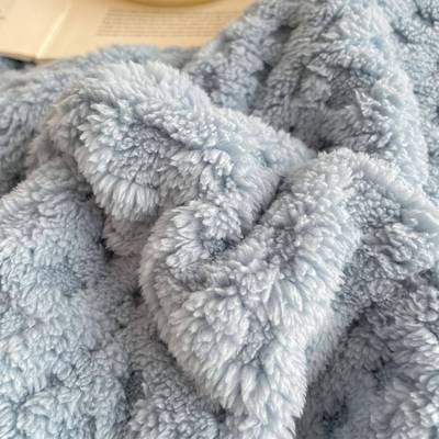 夫格提花毛毯办公室午睡毯空调盖塔毯披VWD肩毯芙单人绒沙发小毯