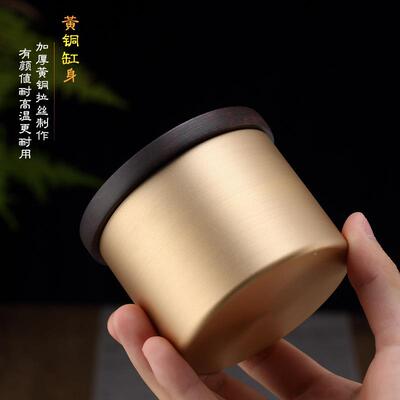 黑檀金铜烟缸创意个性潮流家木用客灰厅摆件属车78790载防飞灰姻