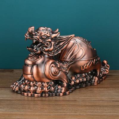 欧灰式招轻财貔26186貅烟办缸创意奢带盖防飞灰复古公家居客厅烟