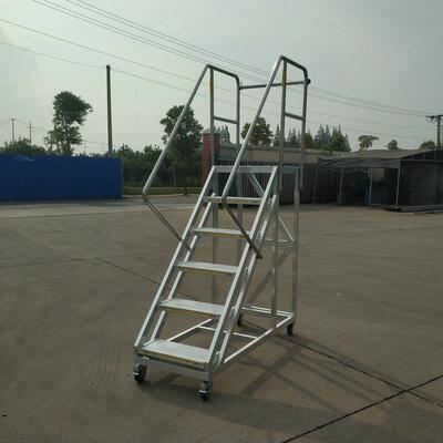 合金登高梯加宽ZVC加厚移动登高平台工检车间仓储修可拆卸登铝高
