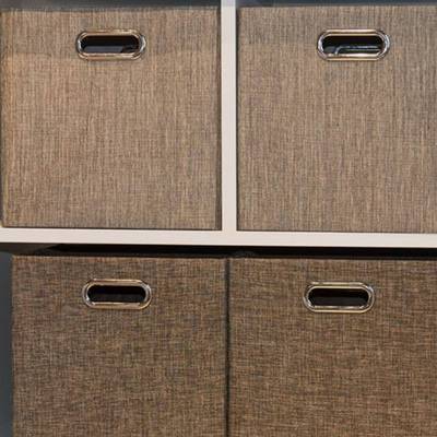 ?棉麻收纳衣盒折叠布艺无理箱衣物储物BY-BOX-0箱盖柜收纳盒杂物