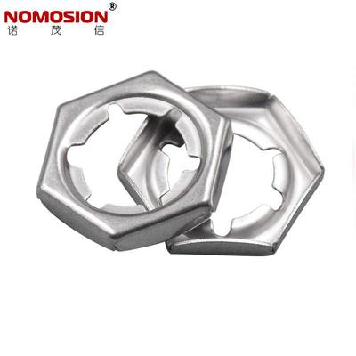 304不锈钢扣紧螺母并紧螺帽锁紧防松螺母DIN7967