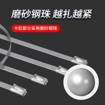 供应锈钢扎20347带不304老材质户外型金属扎带结实耐用防化扎带