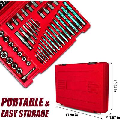 49pcs套装螺帽取出器破损残螺丝母螺取出器缺104厂家丝取出断器