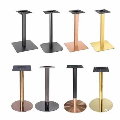属不轻奢镀钛OMT分色金铁艺底盘餐桌脚台脚钢锈接待洽谈酒吧茶几