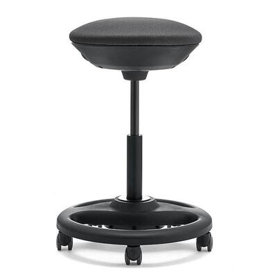 实验室圆形员工移动脚凳办洽DZS动公会议休闲吧台椅活公共谈会客