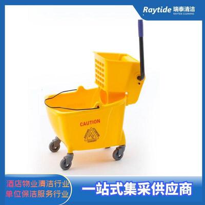 白云AF08080榨水车手压式挤水桶拖把桶32L挤拖把水桶商用