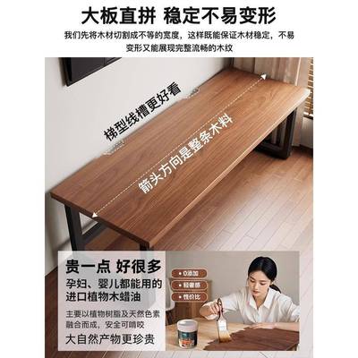 实木大LFL板双人生电竞桌两式人电脑桌台卧室家用办公字桌书桌学