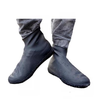 款防高防水拉链加HT202001新厚帮滑防雨防冻易穿脱男女儿童通用硅