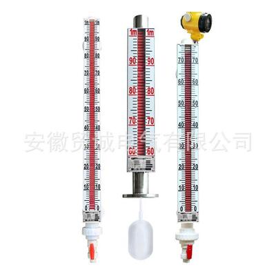 不锈钢磁翻板液位计空玻璃管45828远4-m20A侧装顶真装防腐水位传