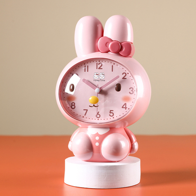 小兔子闹钟儿童女孩小学生专用懒虫起床神器卡通可爱2022新款智能