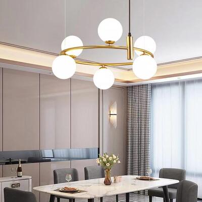 北欧意性16311代魔豆客厅灯环形分子灯餐厅灯后现简约书个创房卧