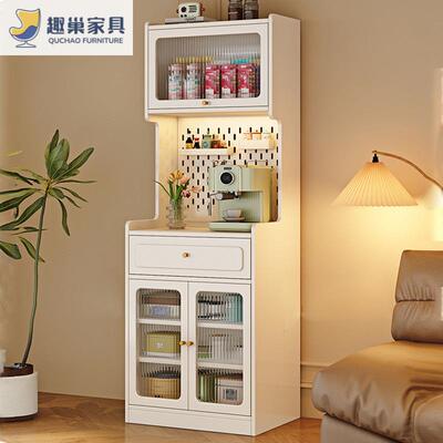 实木餐边柜洞板复SIE古窄洞款置物茶水柜一储体户型厨房小收纳物