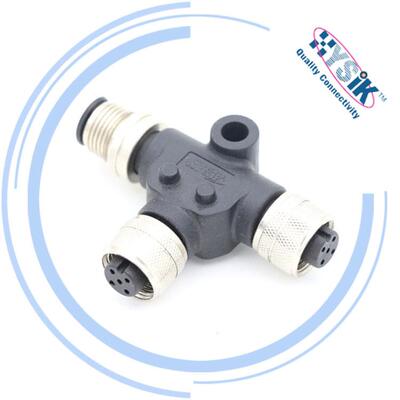 NMEA2000M12T型5芯转接头船舶防水连接器