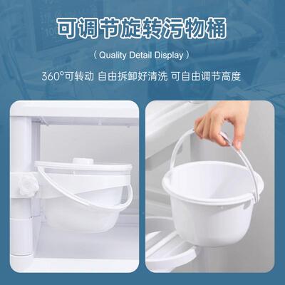 发手推车美院推车动家用置物架SGU美甲移纹绣小多功能工具车