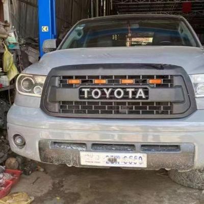 适用07-13年丰田坦途tundra中网苔原改装TRD带灯前中网格栅网格