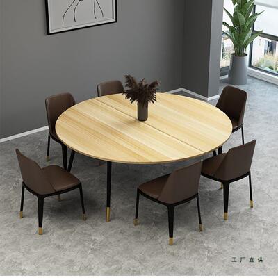 折叠桌圆台面经济简济约桌型圆面圆形圆桌白色轻奢简单经94042型