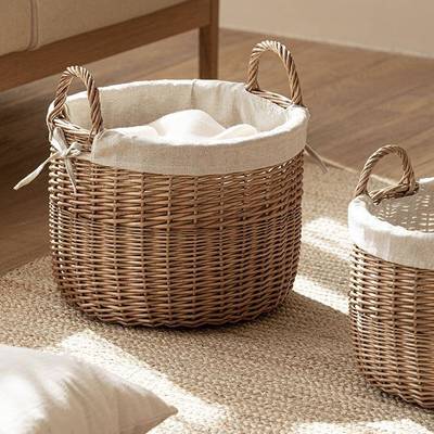 日式柳衣编编篓织脏衣脏衣VNJ服收纳脏衣筐筐脏衣篮浴室放衣洗篮