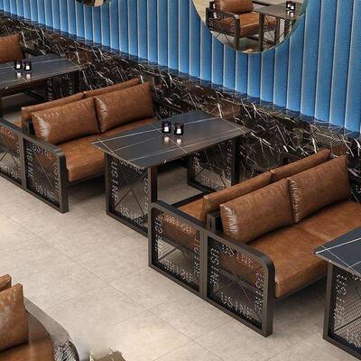 工业清吧咖啡厅奶茶店沙发火锅烧烤店主吧题jls9H778餐厅酒风桌椅