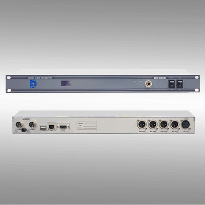 ZHC348-0104D数字音频分配器1入4出AES/EBU2路供电断电直通第