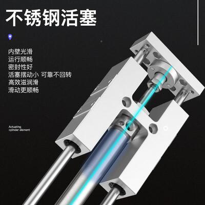 三轴三杆带导向支2架气缸带缓冲TM645ICM/L2/16/201/5X25/50/175/