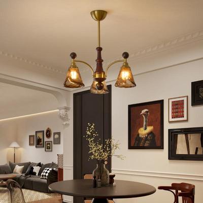 长法式中桌古21461风餐厅吊灯美式复古餐灯艺吧术轻奢高级感台条