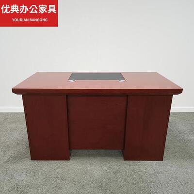 办公桌员工家用电桌脑单人.B-1403电12/1.4椅/1.6米带抽屉油漆老