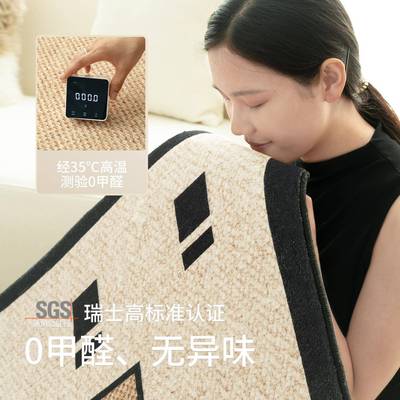 中古风地毯客厅新款卧室防脏水耐免JR202506几沙打理地垫免洗可擦