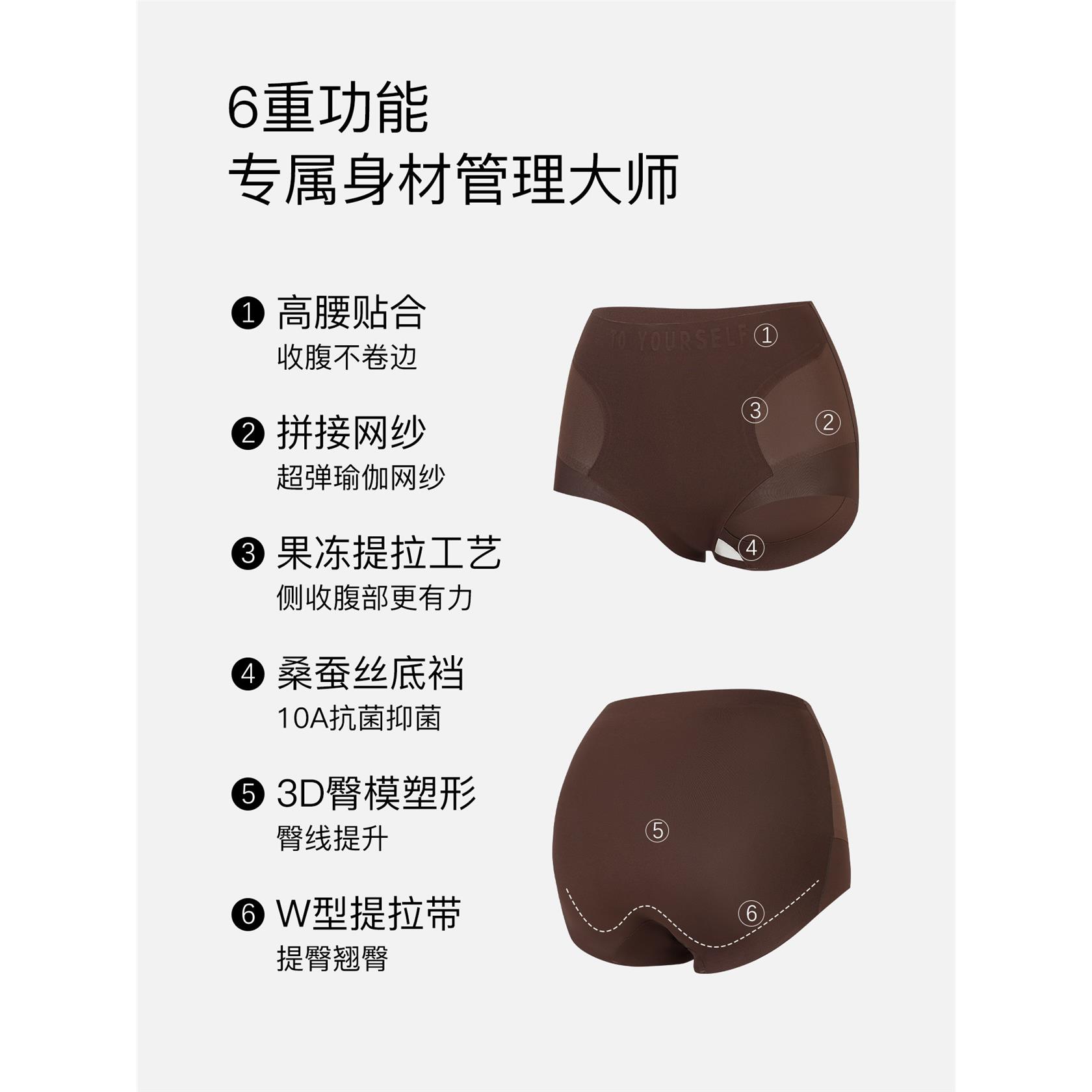 无痕内裤女2025新款运动高腰收腹提臀三角裤10A抗菌裆舒适不卡裆