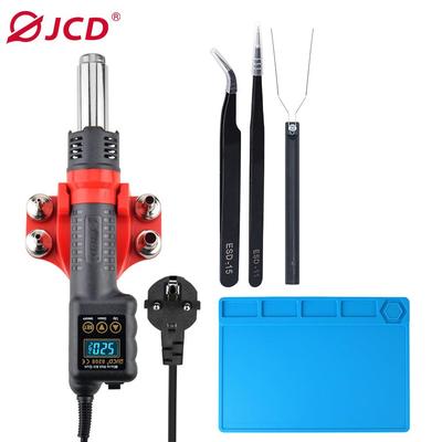 JCD8208数显便携式热风枪套装750W焊接电动工具维修垫高温垫子