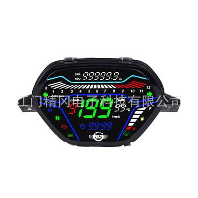 热销出口南美东南亚WAVE100数字仪表CD110仪表环境温度转速里