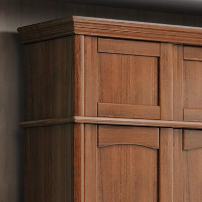 代胡桃三木木衣柜家用门推拉门带妆QEI实镜储物衣橱简约现小户型