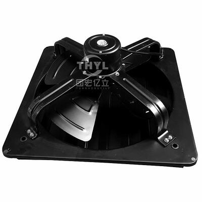 16寸百0叶窗式方形工业排气扇叶KFA40A厨房抽ILU油烟百-换气扇22V