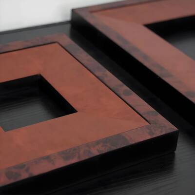 现代约实木画框纹G12529A-寸理框装饰挂墙油画框外框可定制尺相镜