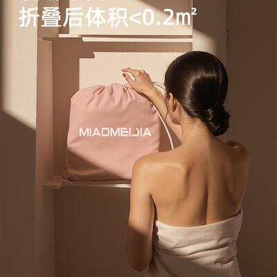 云充朵缸气泡澡桶折叠大F98T5M75人恒家用洗澡桶自动加热浴成人浴