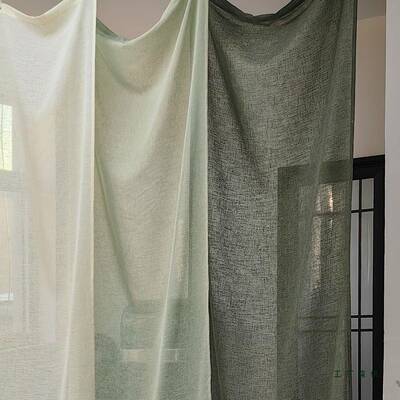 棉质感隔卧F9859J79断帘玄关客阳台室柜子半麻透半遮定厅制