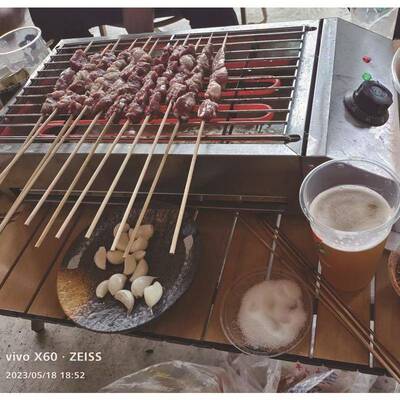 不锈钢家用商用2800W电热烧烤炉无烟BBQ烧烤架炉子