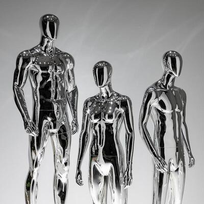 服装店男模特展具示836架半身橱窗台假人偶人全身电镀男女人体道