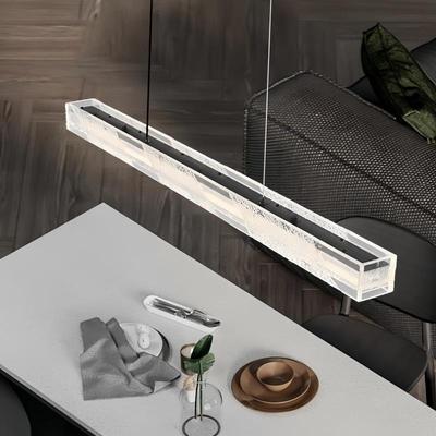 意式极简脂餐UHQ吊灯现代简约新款厅高树端轻奢创桌意餐饭厅长条