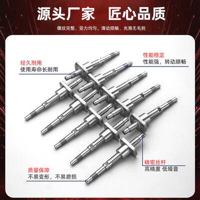 微型精密滚珠丝杆SFK061/0602/08002/002/120SFQ12小丝型滚珠杠螺