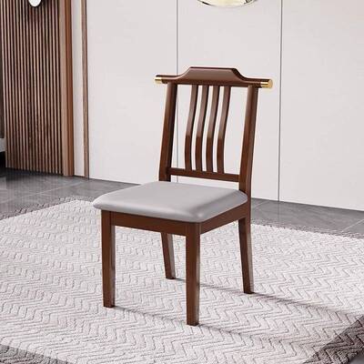 全实木椅子新中式椅家用G6653厅简约现子餐代酒店商用餐餐桌椅凳