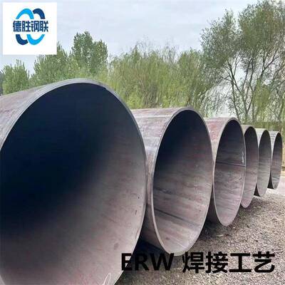 Q355合金材质 耐低温钢板卷制 高频电阻焊直缝钢管 ERW焊接工艺