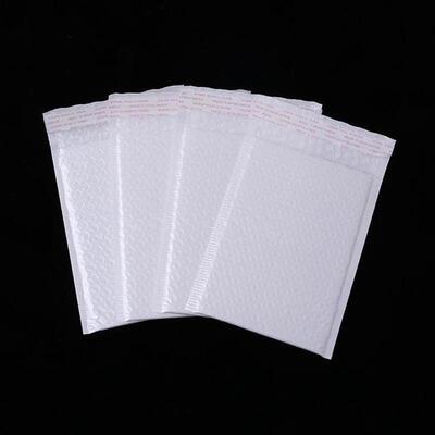 现货白子色珠封光膜气泡袋膜信袋加强封袋ORD快递包装袋气泡袋印