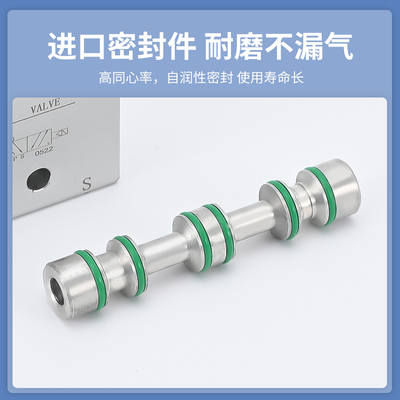 二位五通双头单控气动阀4A210-08双头气控4A320-10/430-15/110-06