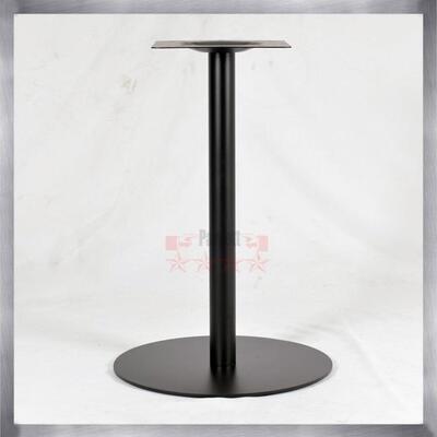 专业餐饮家AJN具五圆金厂直销餐桌桌脚台脚铁工板底盘喷粉形黑色