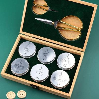 针线DS2233盒针家用手工缝纫纳盒实物木结婚嫁妆线收包高档礼实用