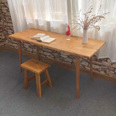 榆门板茶桌原木民复古餐老桌宿老榆木茶桌长80678条桌书桌怀木旧